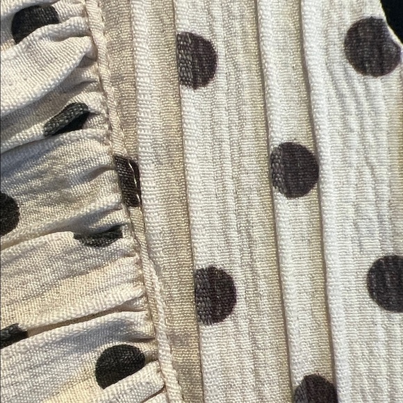 Line and Dot | Dresses | Line And Dot Line And Dot Ruffle Cream Black ...